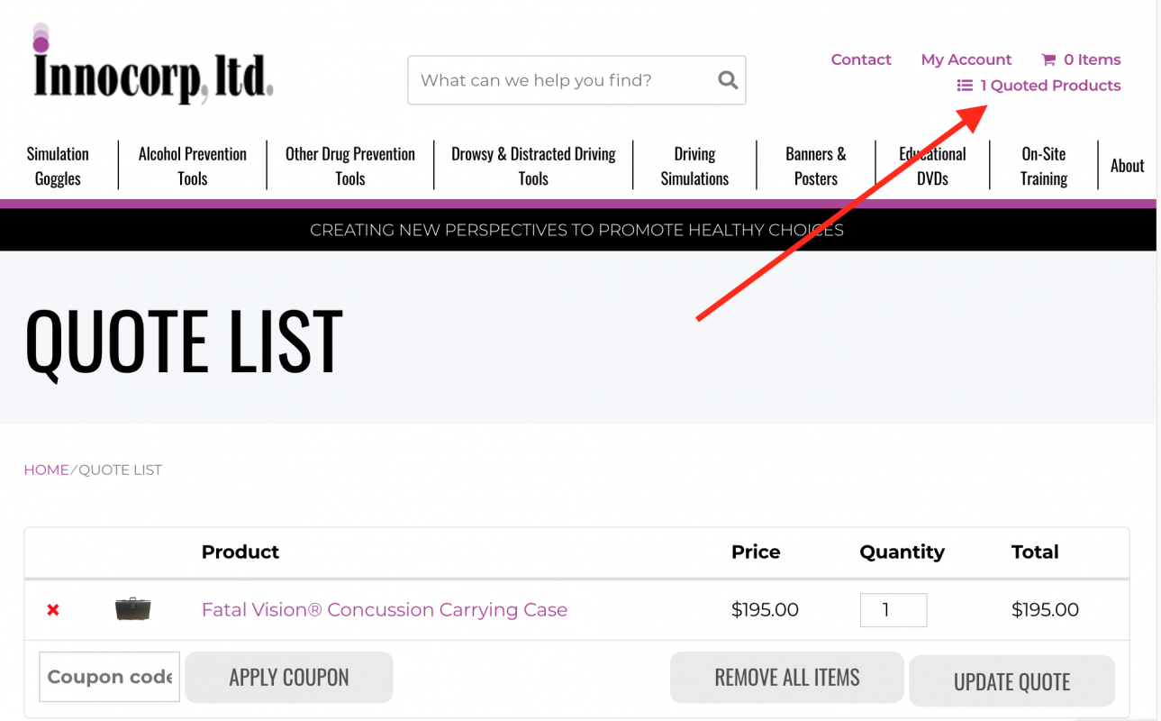Creating a Quote in Five Easy Steps