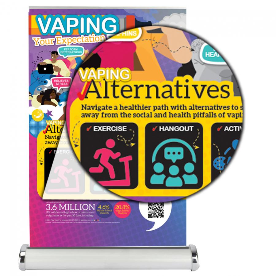 Vaping Tabletop Banner | Drug Abuse Prevention