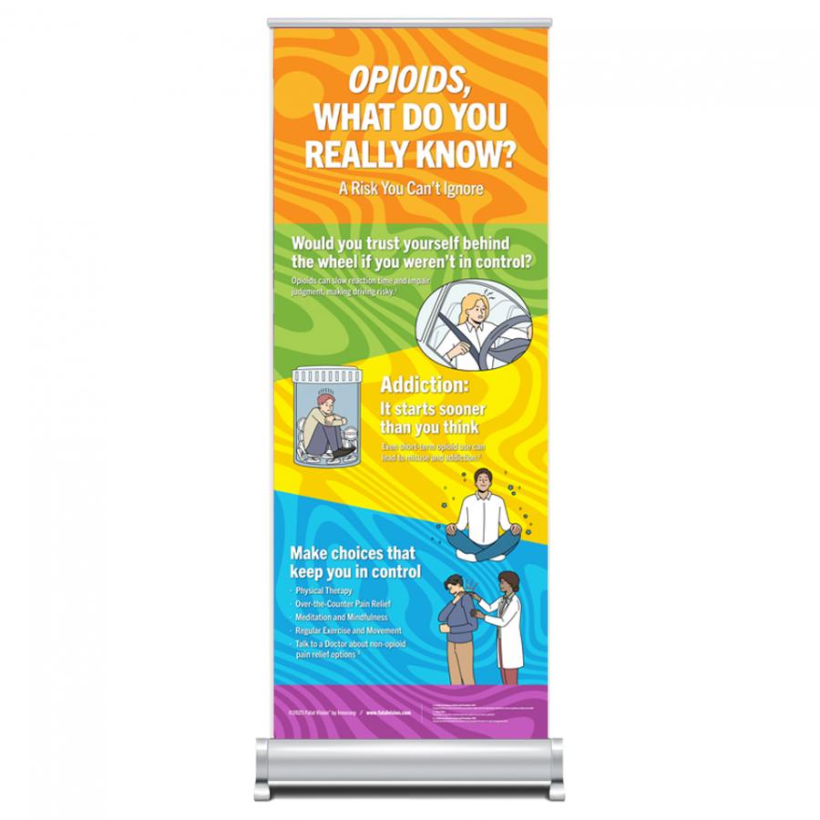 Vaping Retractable Banner | Drug Abuse Prevention